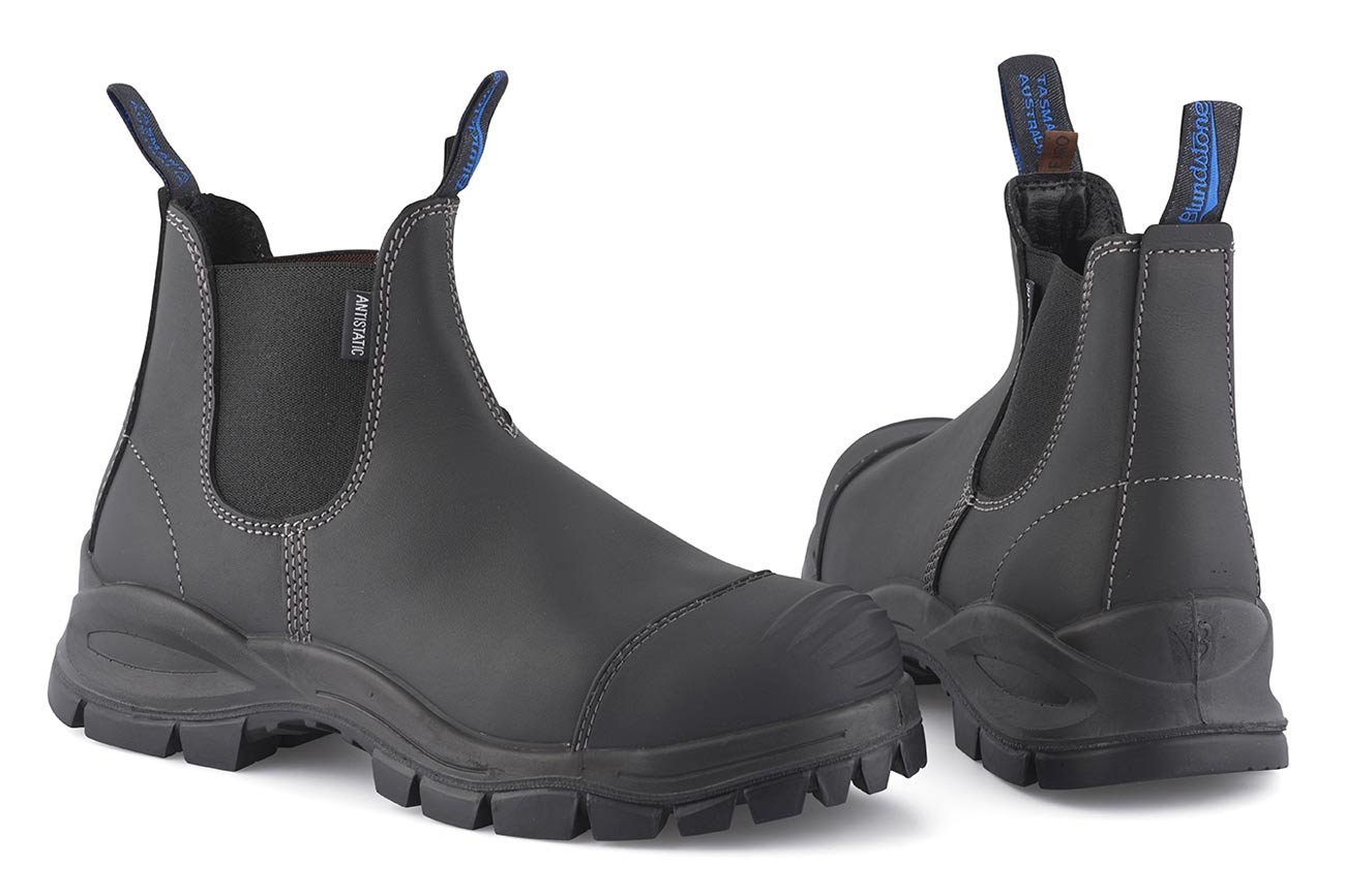 Buy #910 Black Leather Safety Boots | Blundstone Official